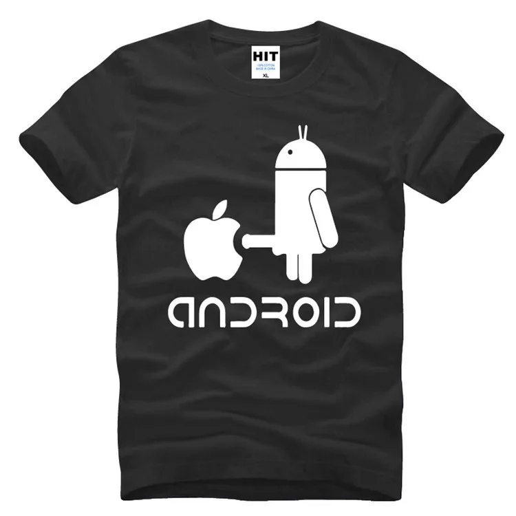 Creative Android Robot Spoof Funny Printed Men's T Shirt T Shirt For ...
