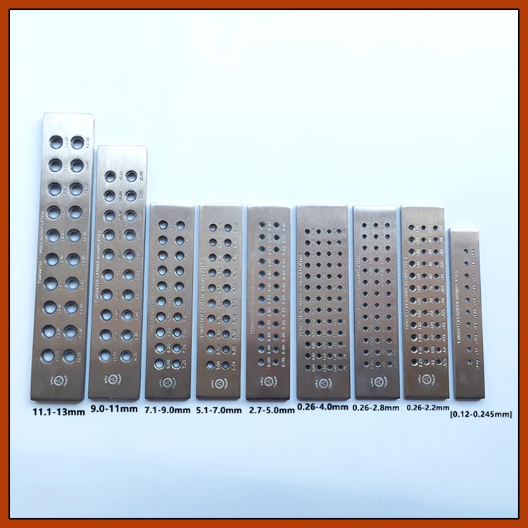 Round Wire Draw Plate 2.7-9.0mm 24 Holes Wire Drawplate Jewelry Tools ...