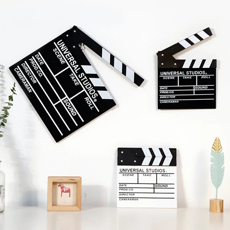 Home DIY Decorations Classical Director Video Scene TV Movie Clapper ...