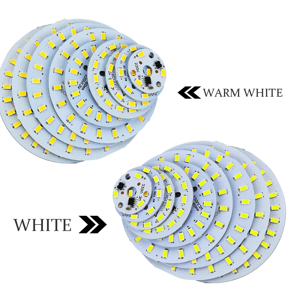 10pcs LED Plate Light Source White/Warm White 5730 SMD Aluminum PCB ...