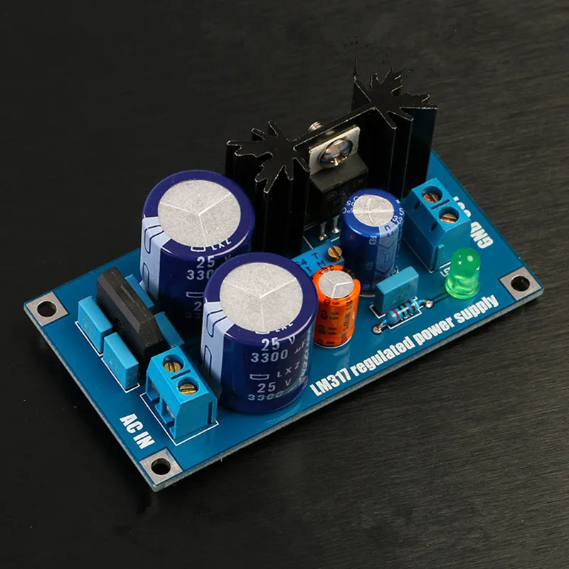 LM317T single power regulator circuit power board Output voltage 1.25 ...