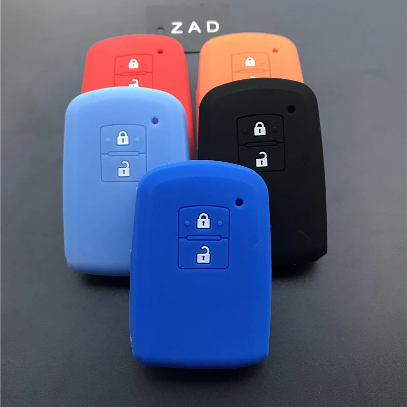 Zad Silicone Rubber Car Key Cover Case Bag Holder Shell For Toyota ...