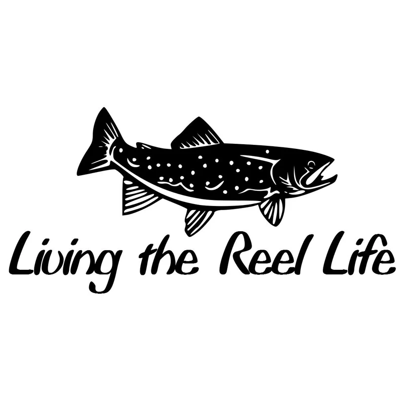 Reel life fishing vinyl decal sticker Paper Paper & Party Supplies etna ...