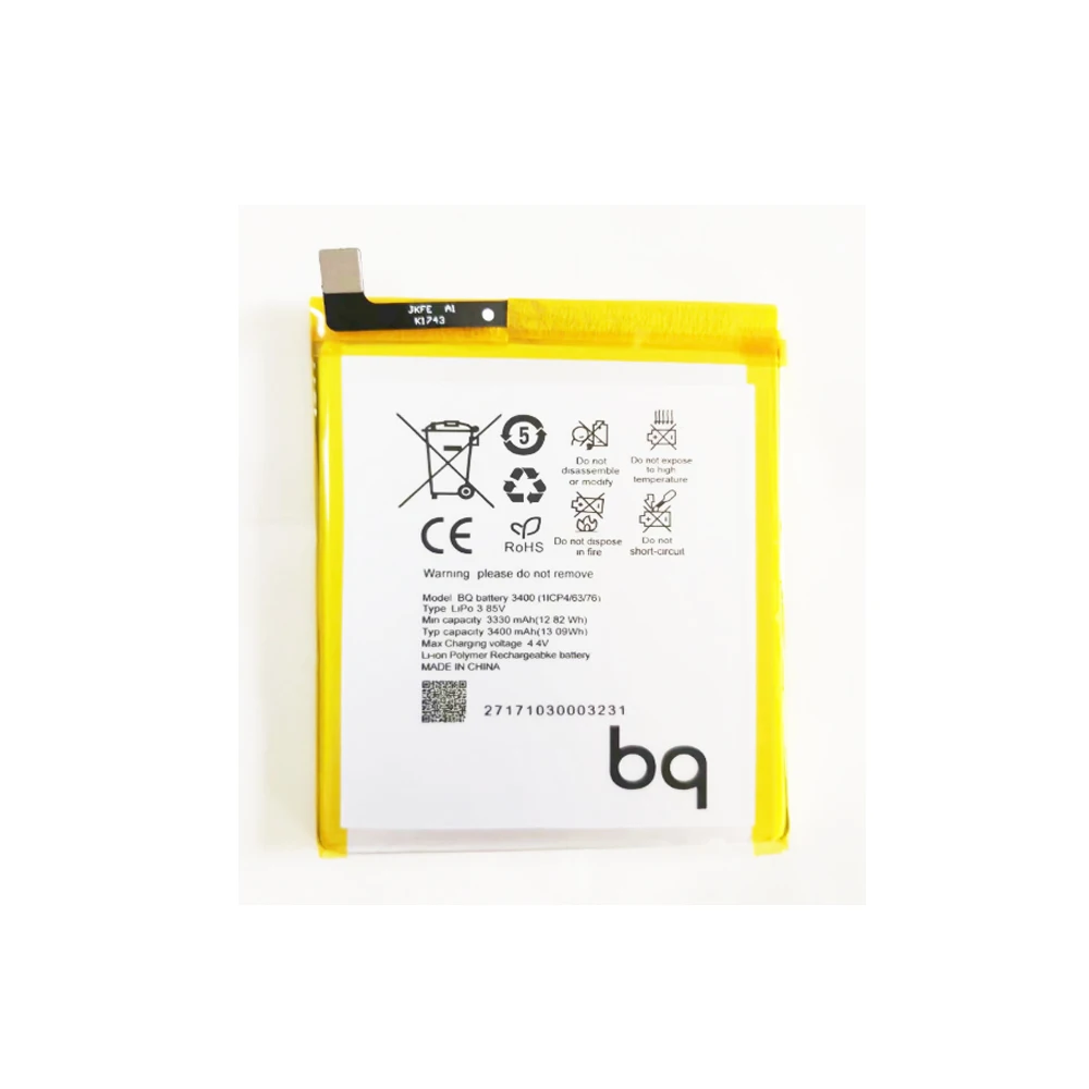 New 3400mAh BQ Battery 3400 High Quality Replacement Battery For BQ ...