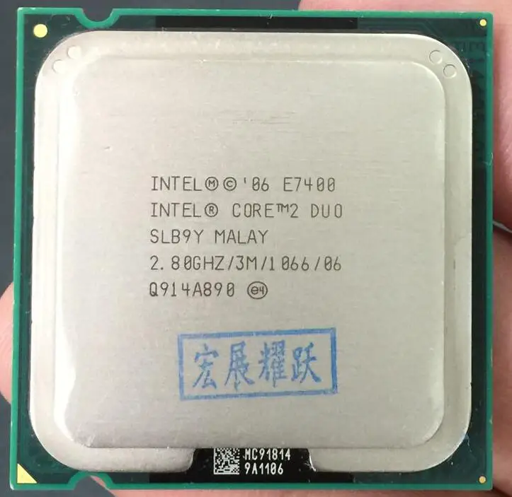 จัดส่งฟรีIntel Core 2 Duo E7400 (2.8GHz/ 3M /1066MHz) เดสก์ท็อปLGA775 ...