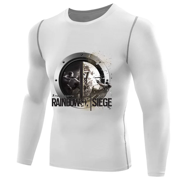 rainbow six siege shirt men compression shirt long sleeve Fitness Tops ...