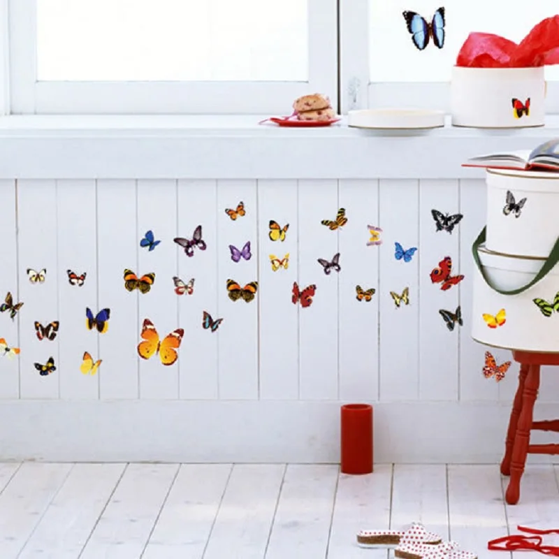 81 Romance Butterfly Self Adhesive Wall Sticker Kids Girl Room Nursery ...