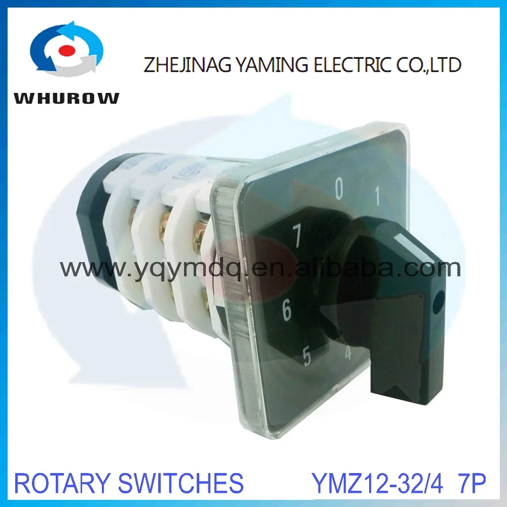 Rotary switch knob 8 position 0 7 YMZ12 32/4 universal manual ...