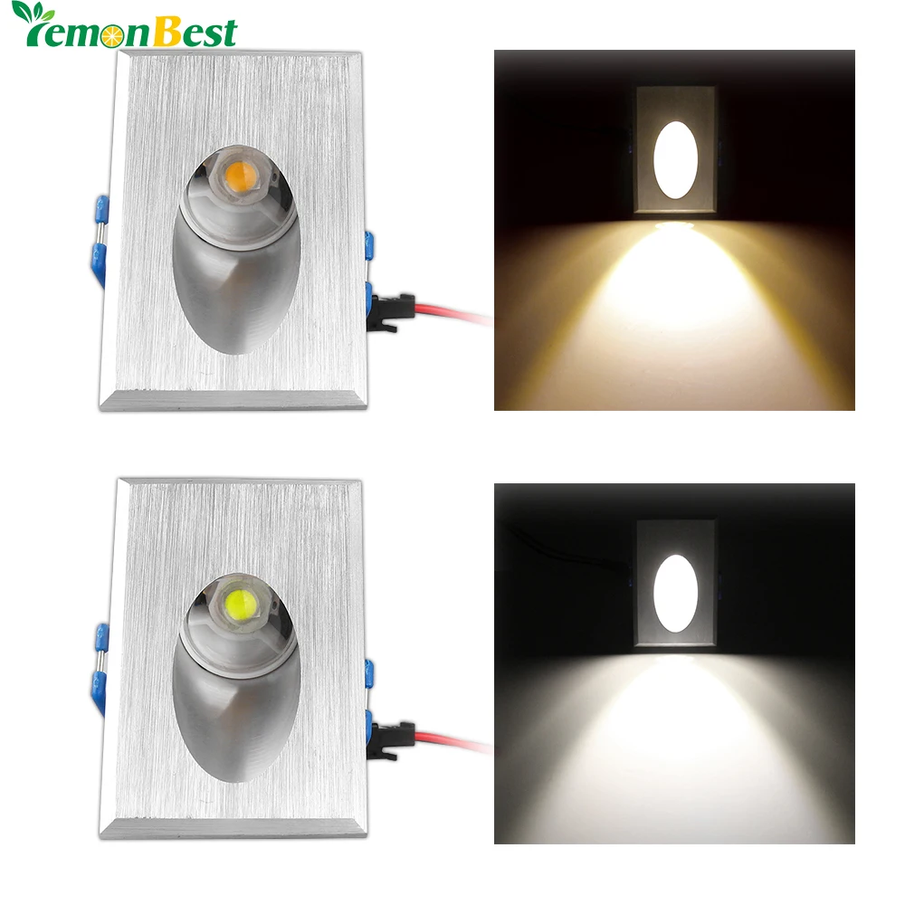 LED Wall Light 3W Rectangle Recessed LED Porch Pathway Step Stair Light ...