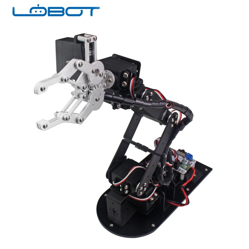 LOBOT Industrial 6 DOF Robot Arduino Servo Arm Mechanical Claw DIY Remote Control RC Parts ...