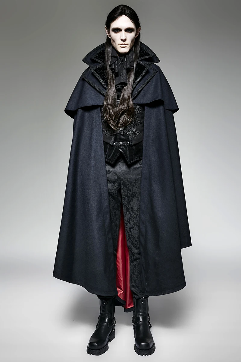 PUNK-RAVE-Gothic-2017-new-deisgn-vampire-count-cape-coat-man-coat-Y-709 ...