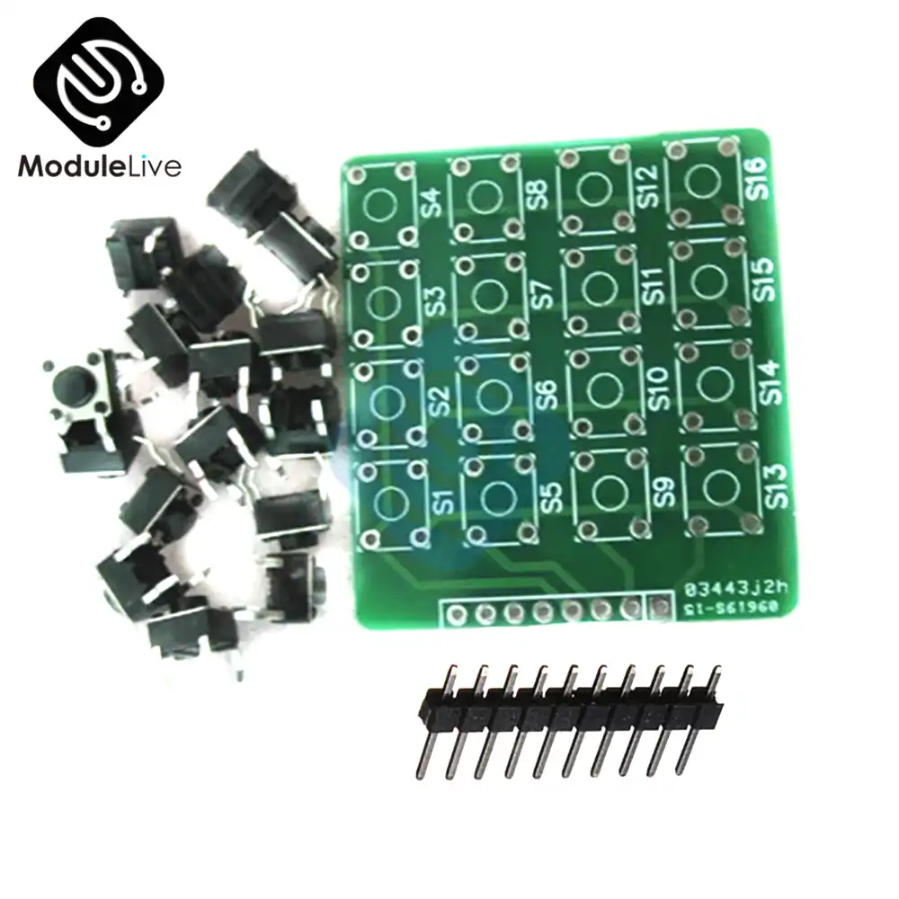 Other Electronic Components 2PCS 16 Keypad 4x4 Matrix 16 Botton ...