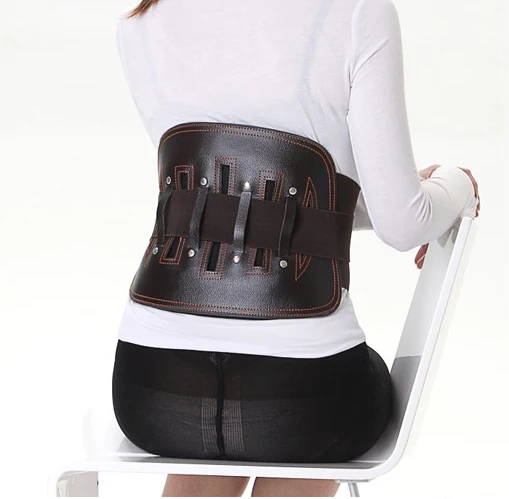 Male Female Leather Adjustable Posture Corrector Man Women Brace Back ...