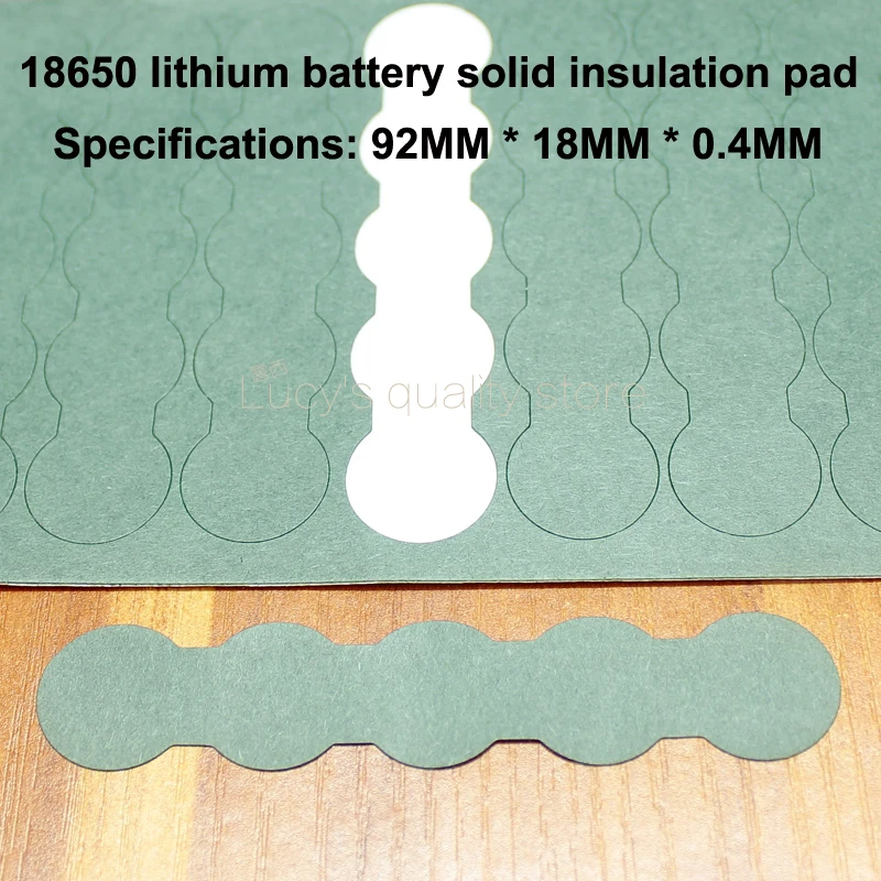 100pcs/lot 18650 Lithium Battery Negative Solid Insulation Pad 5s ...