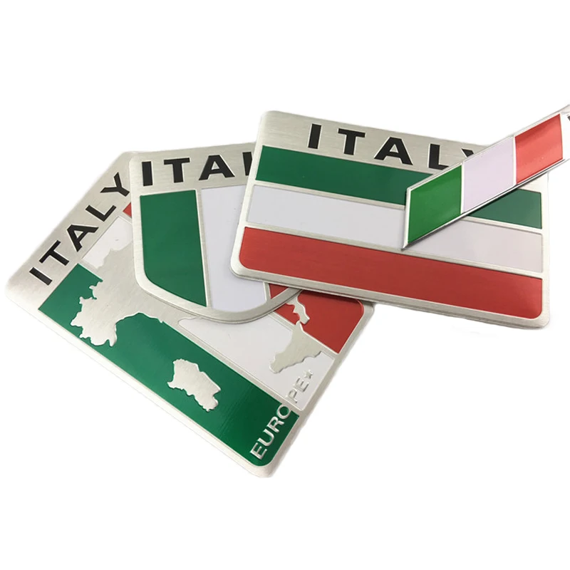 Car Stickers And Decals Italian Flag Emblem Car Stickers For Car ...