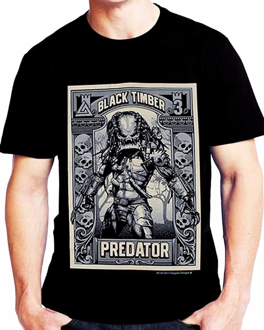 Fashion Cotton T Shirts Predator Hunter Science Fiction Horror Short ...
