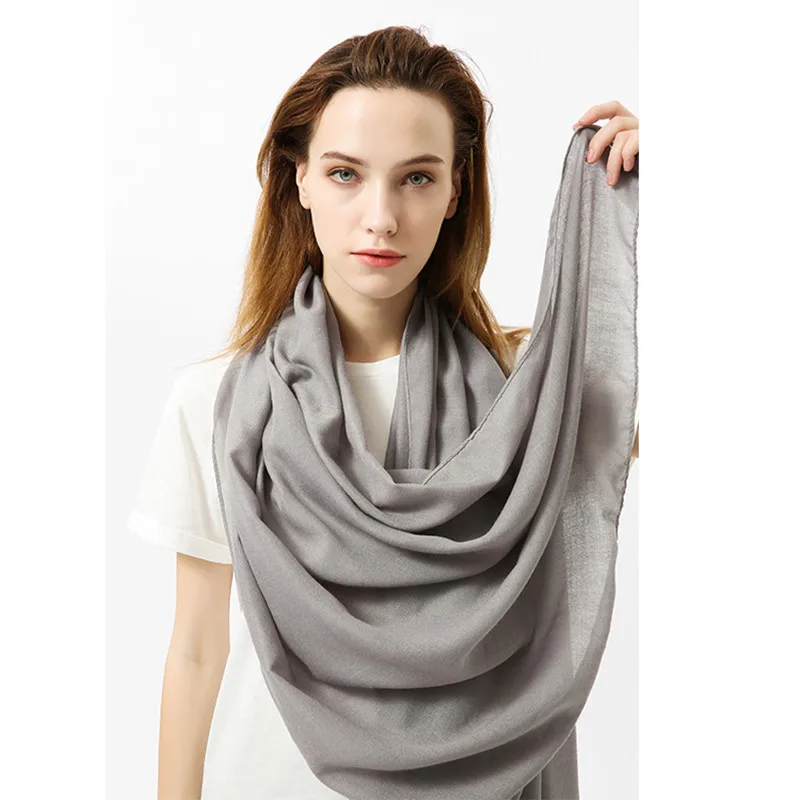 New arrival scarf women 100 Silk Pure White Soft Thin long Scarf shawls ...