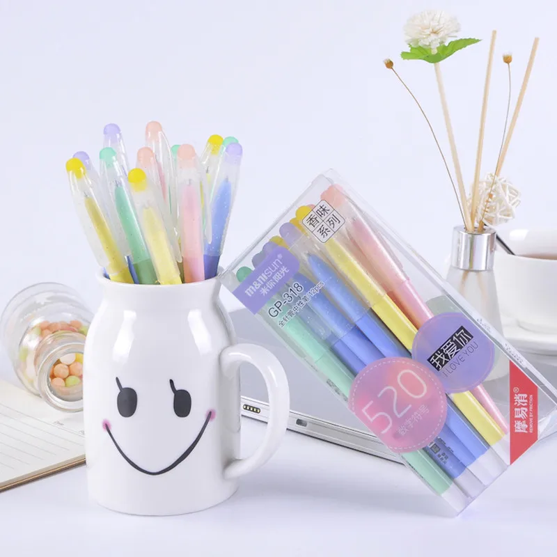 erasable pen boligrafo kawaii borrable cute canetas 12 pcs korean pens ...