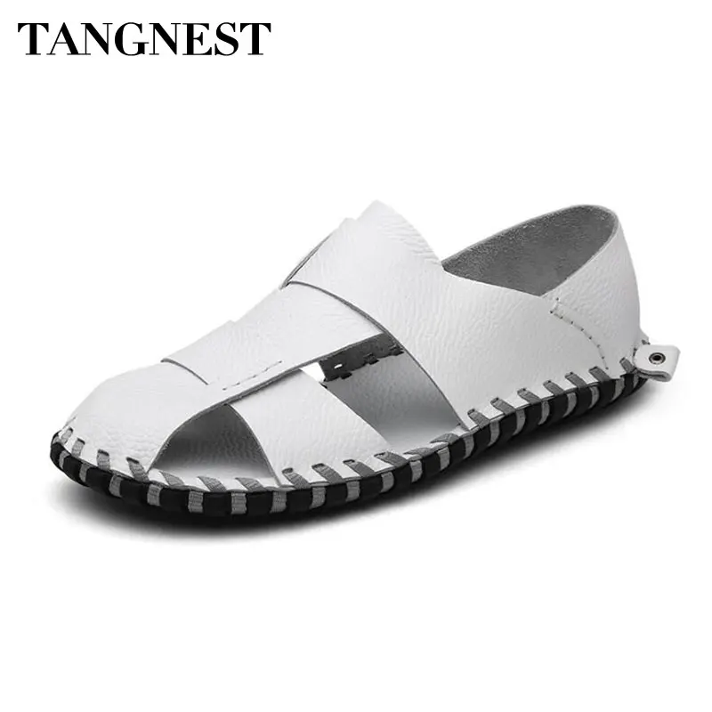 Tangnest Summer Pu Leather Men Gladiator Sandals Casual Foot Toe ...