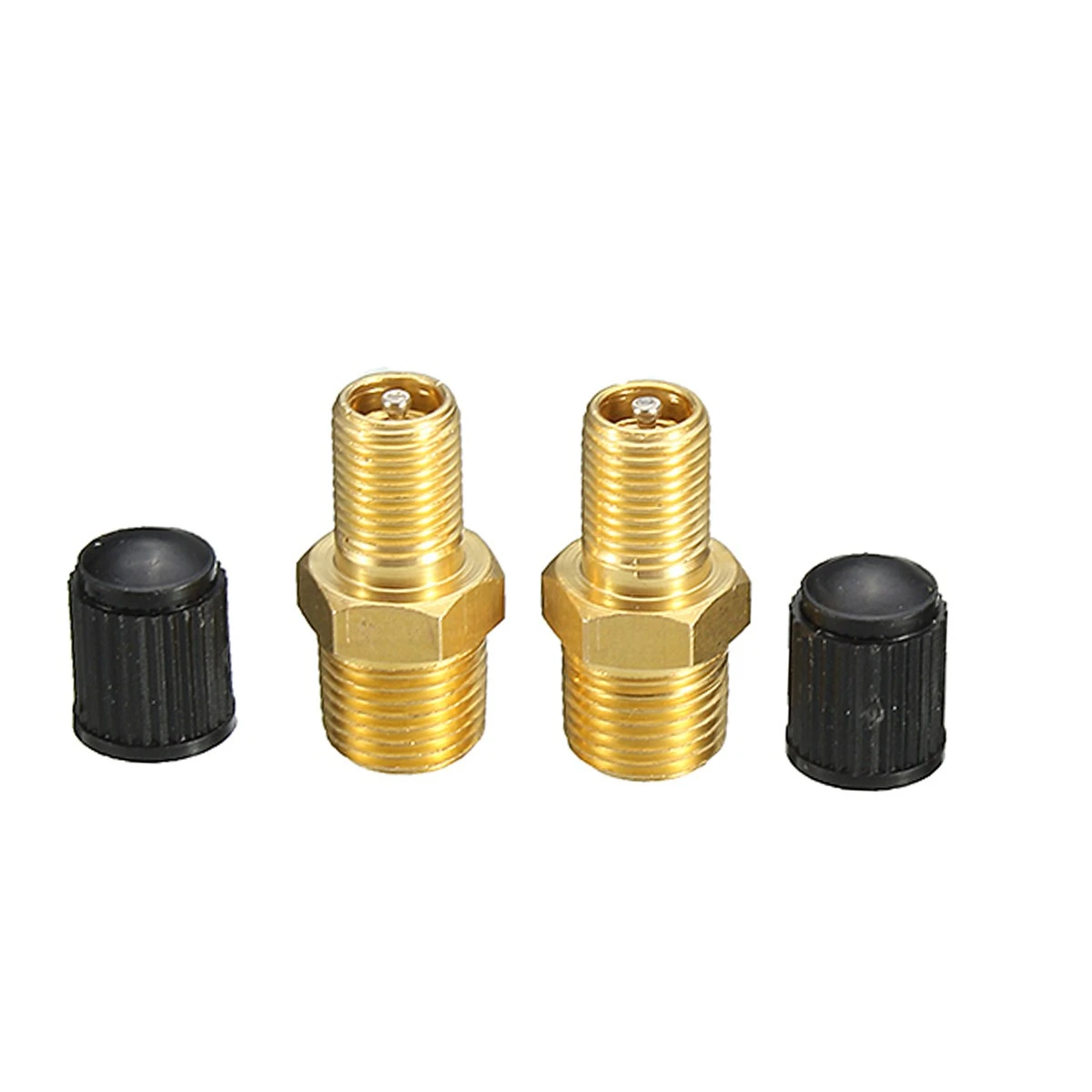 2pcs Brass Air Compressor Tank Fill Valve 1/8'' Npt Nickel Plated ...