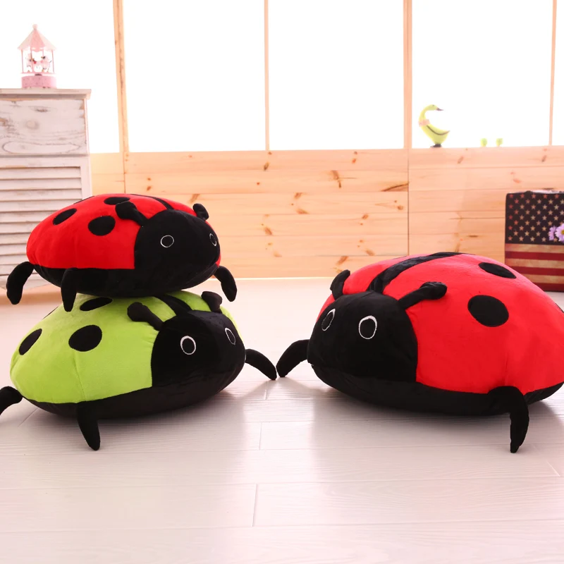 Free shipping Seven heart ladybug plush toys red andb black ladybug ...