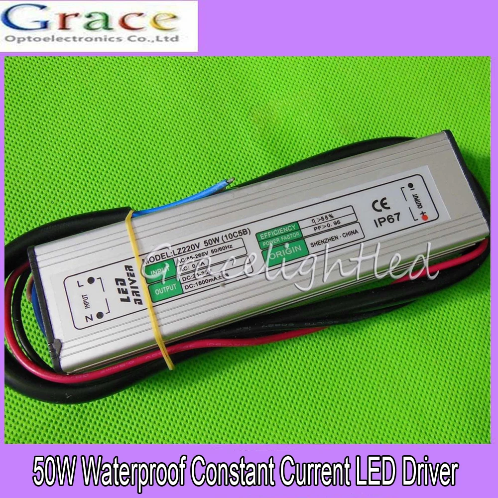 50w Led Driver For 50w Led Grow Ip67 Waterproof , Dc20-36v ,dc1500ma ...