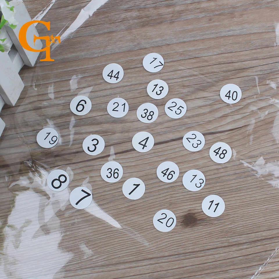 Round Circle Shape Number Paper Stickers 1 1000 Number Stickers 1cm Or