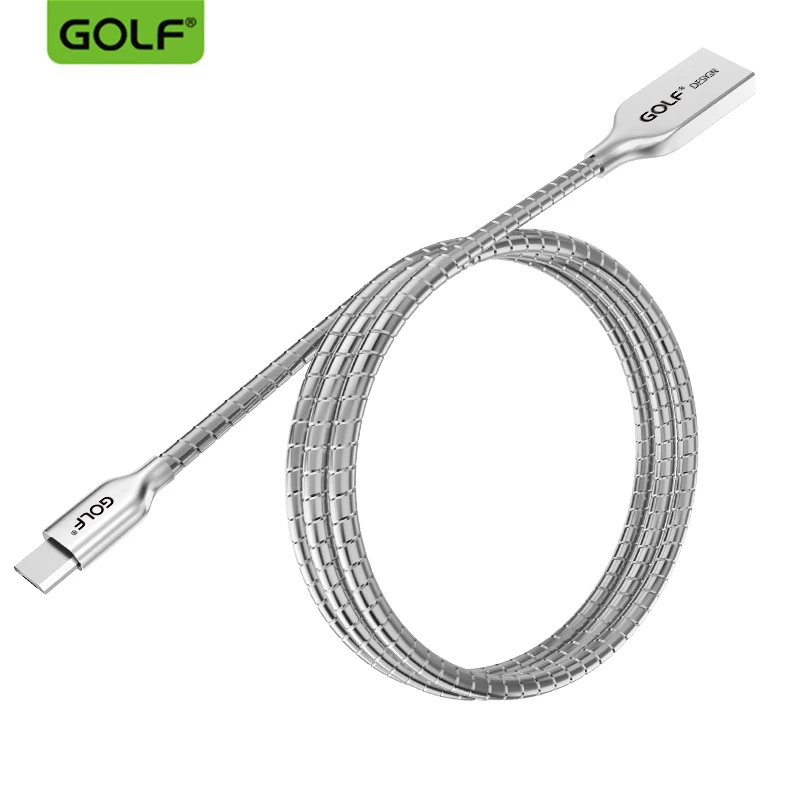 GOLF Metal USB Charging Data Sync Cable for iPhone 5S 5 6S 6 7 8 11 X ...
