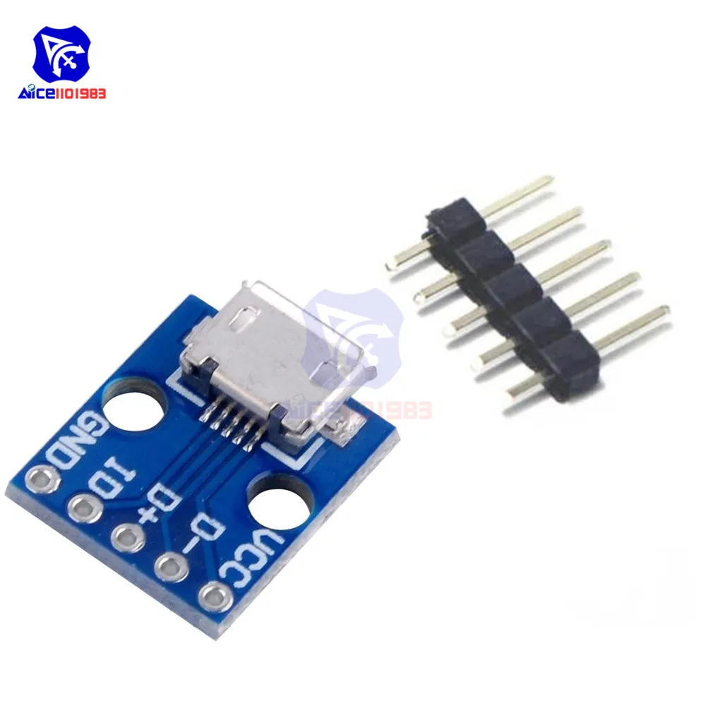 10 шт. CJMCU Breakout модуль питания Micro USB интерфейс адаптер ...