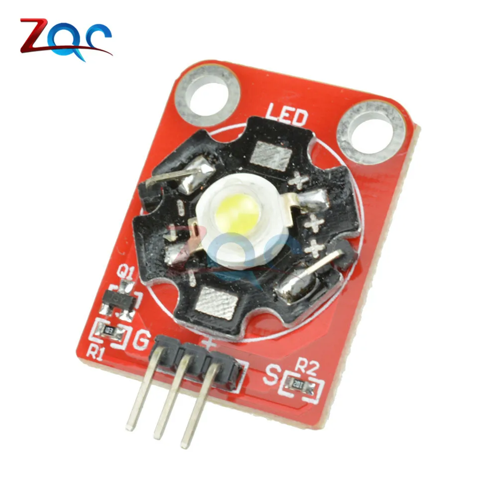 3W High-Power KEYES LED Module with PCB Chassis for Arduino STM32 AVR ...