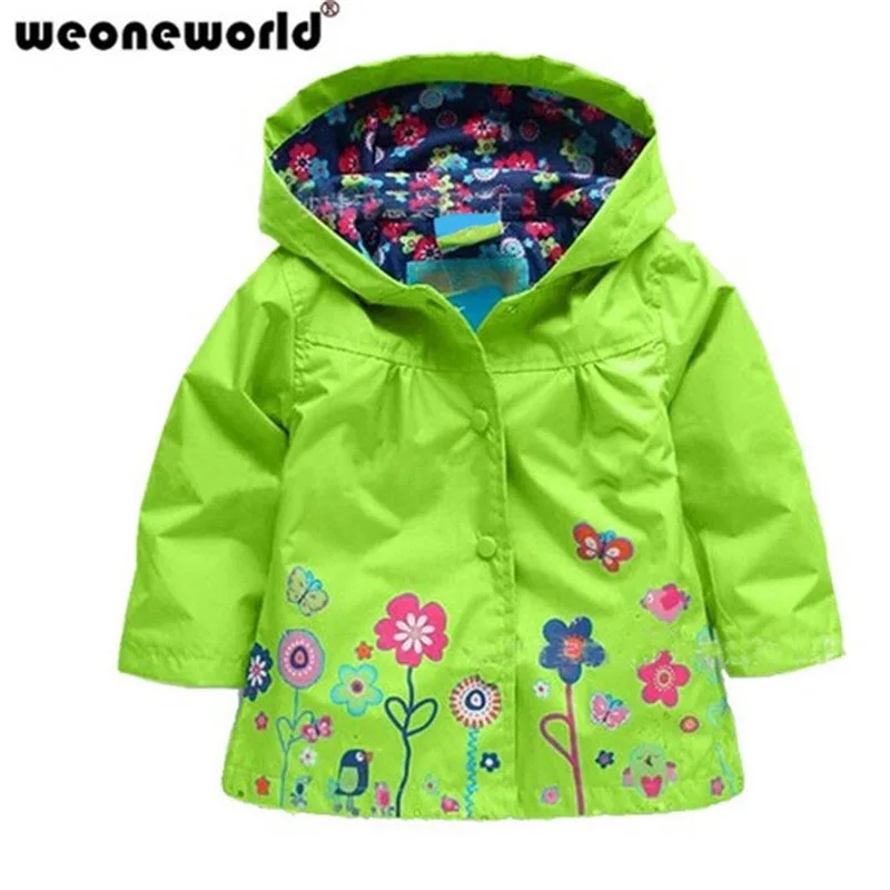 WEONEWORLD 2018 Girl's Jackets Kids Outerwear Coats blazer Trench ...