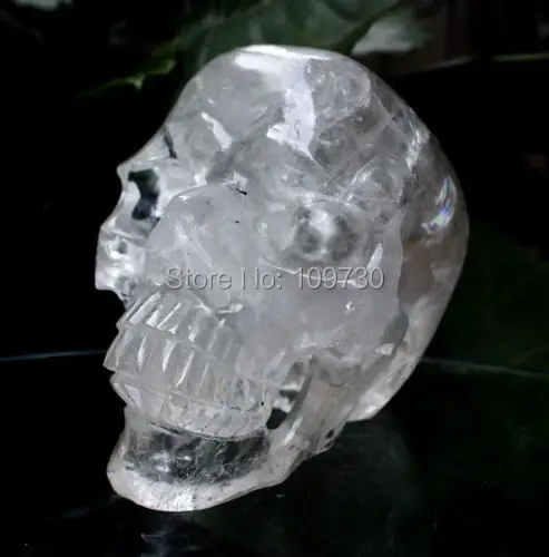 001386 roca cuarzo Natural tallado súper realista Crystal Skull|skull ...