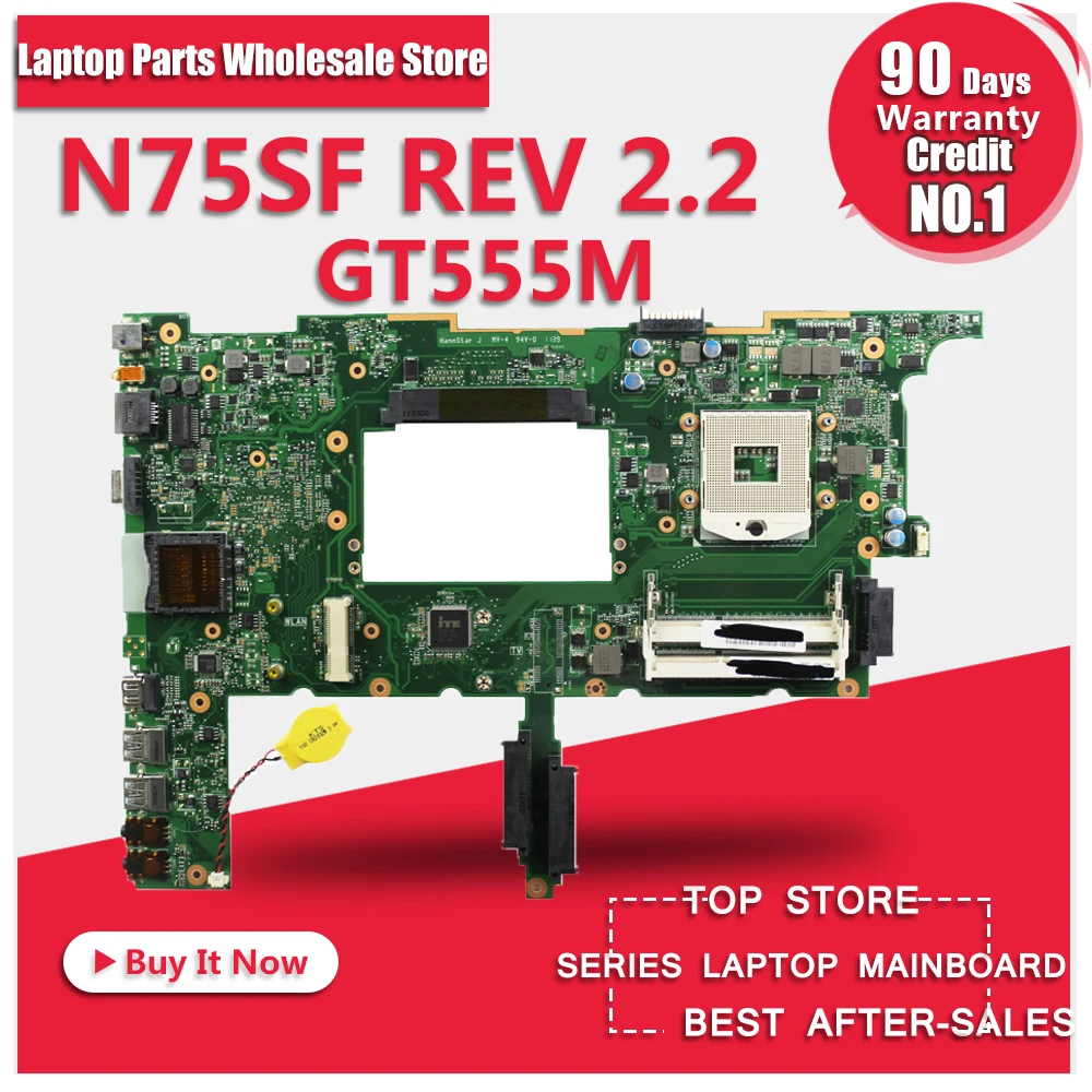 Placa base placa madre del ordenador portátil para Asus n75sf n75sl ...