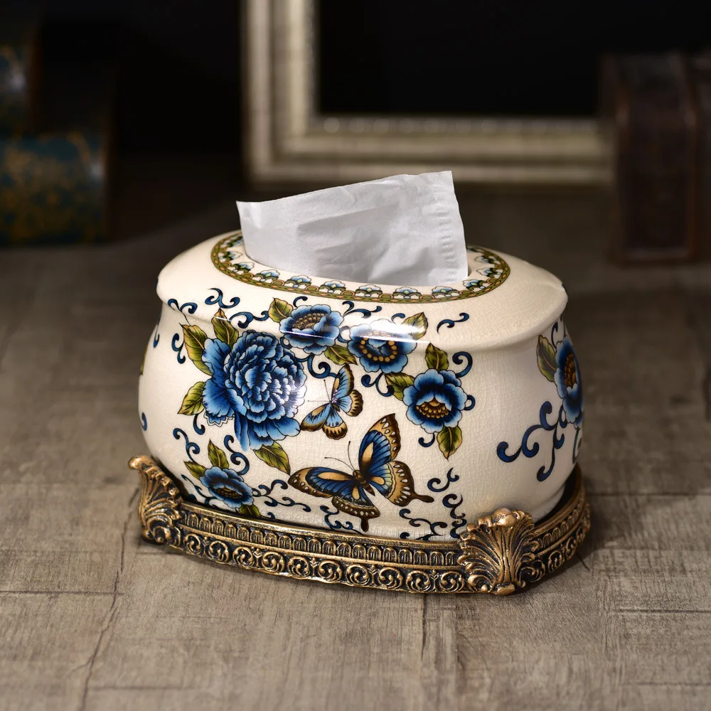 New spot, creative American style country ceramic tissue box, paper ...