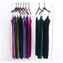 FREE SHIPPING !! Sexy Backless V neck Sleeveless Velvet Dress JKP975