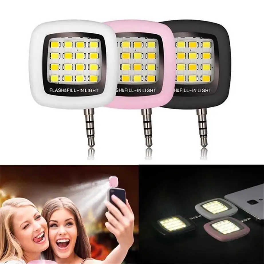 Phone Flash Portable Phone Selfie Mini 16 LED Flash Fill Light For ...