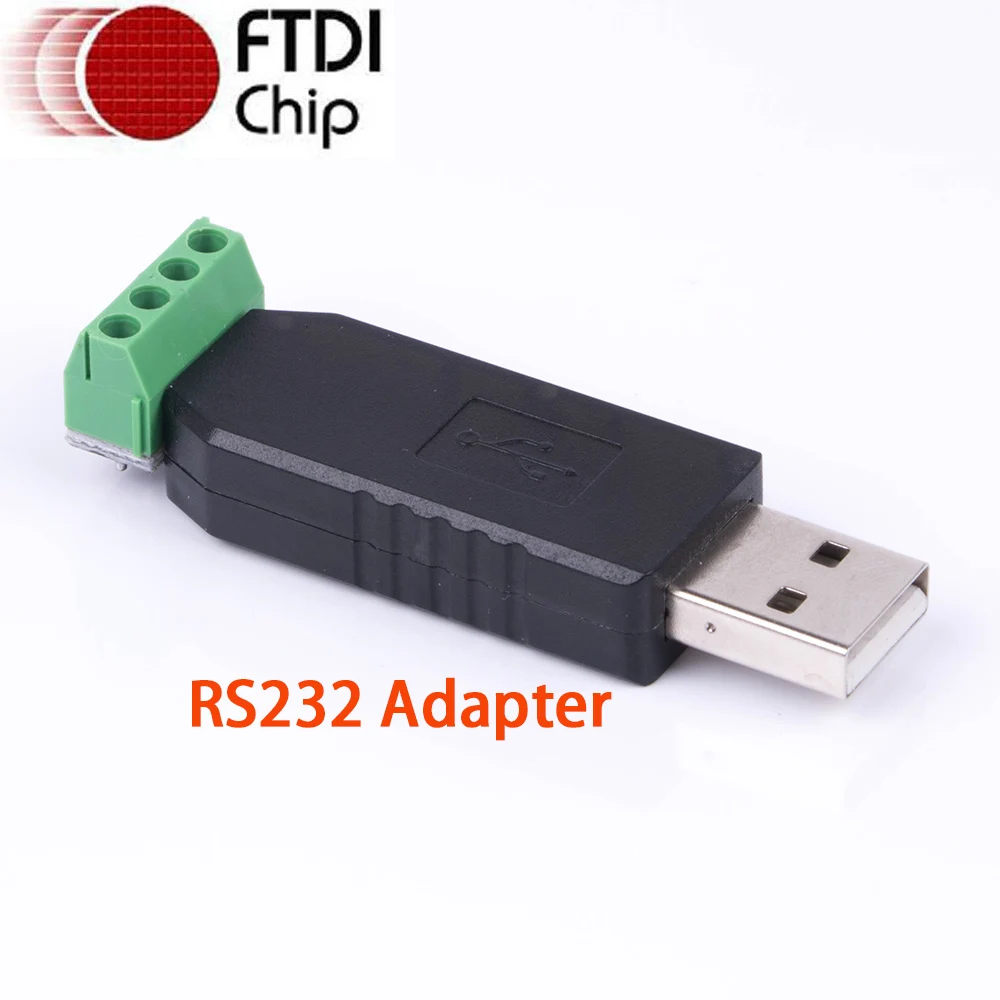 USB 2.0 RS 232 RS232 Converter Adapter Cable 4 Pin Serial Port FTDI Chip TX RX GND VCC 5V Module ...