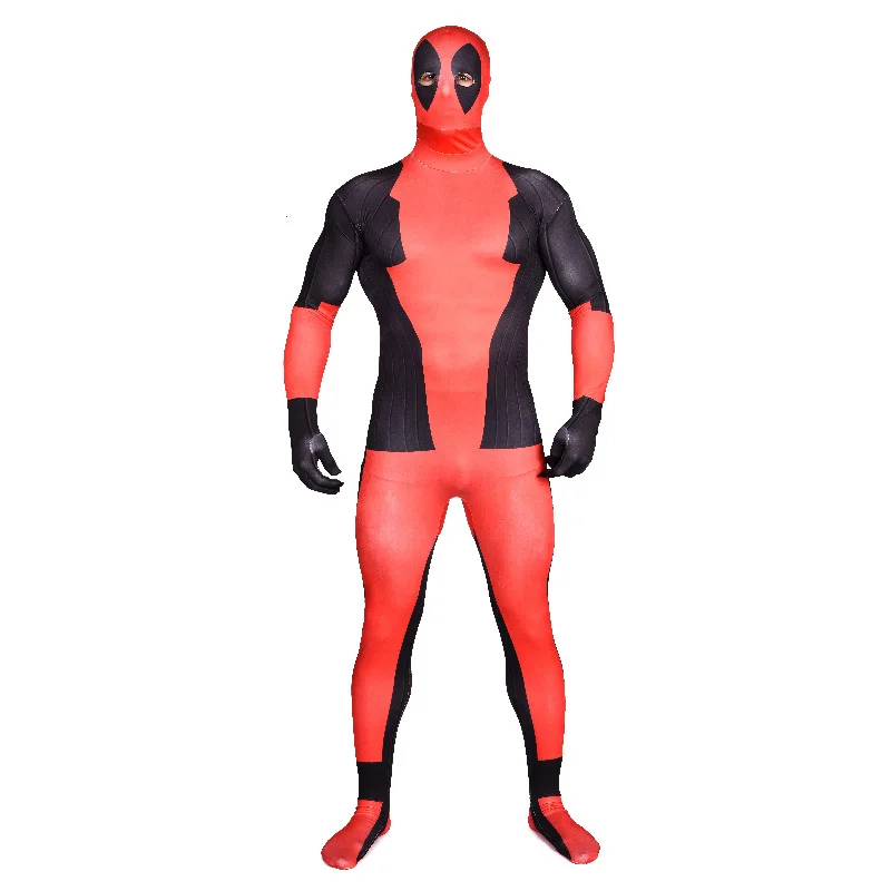 Adultos Deadpool superhéroe traje de Lycra Spandex segunda piel Zentai ...