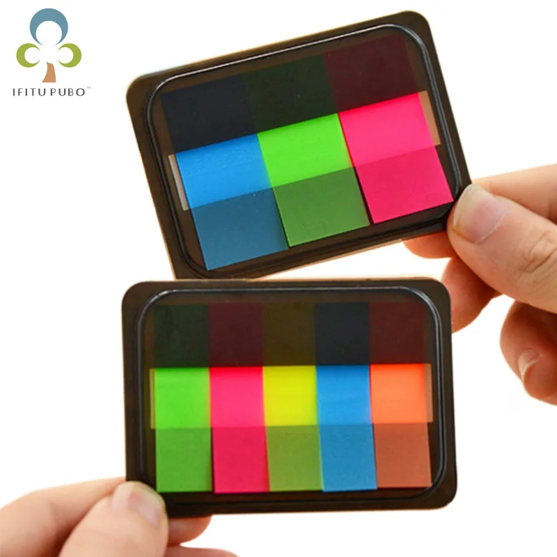 Page Markers Sticky Notes Pad Fluorescence Color Stick Markers Book ...