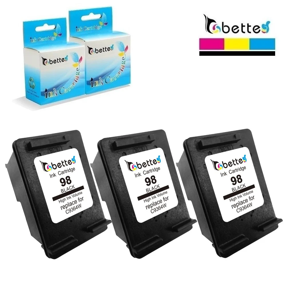 3 Pack,Printer Ink Cartridges for HP 98 hp98 OfficeJet 6300 6310v ...