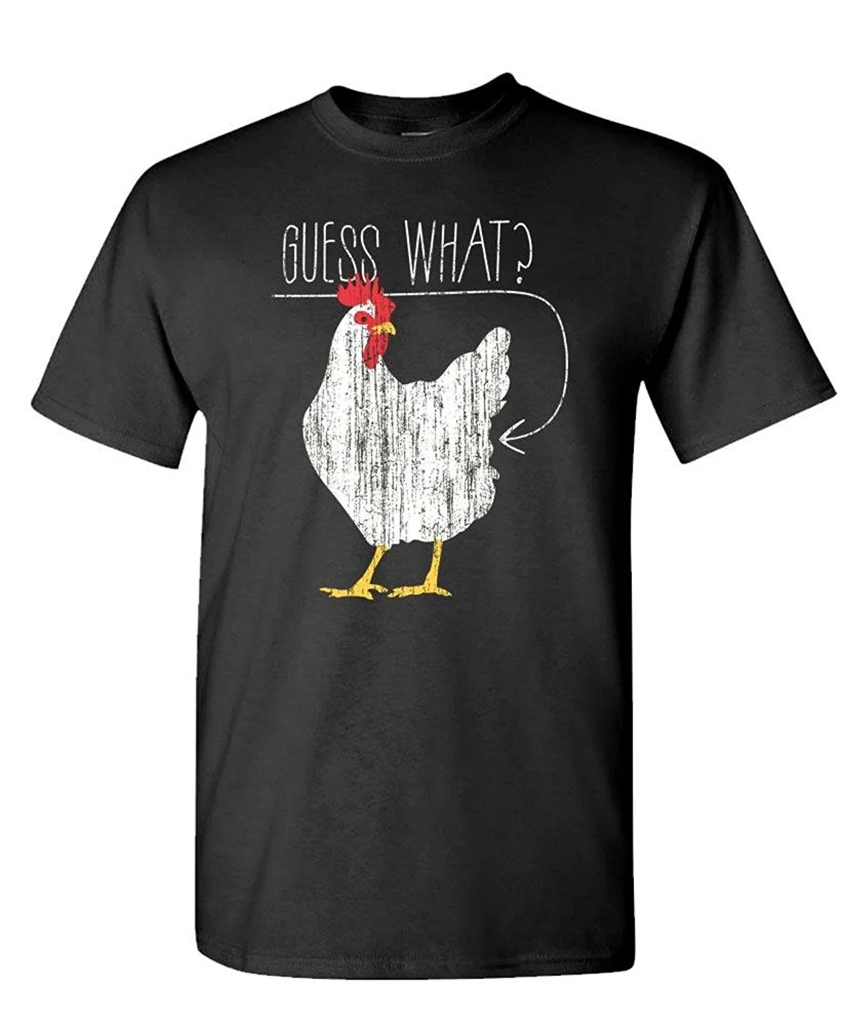 2018 Chicken Butt Graphic T-shirt Guess What Unisex Humor Graphic Tees ...