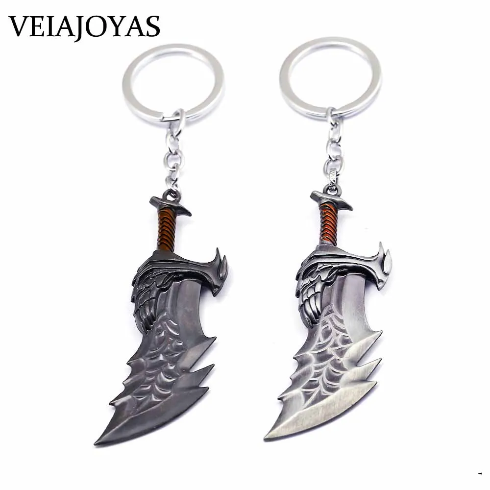 Game God Of War Kratos Weapon Blades Of Chaos Keychain Cool Metal ...