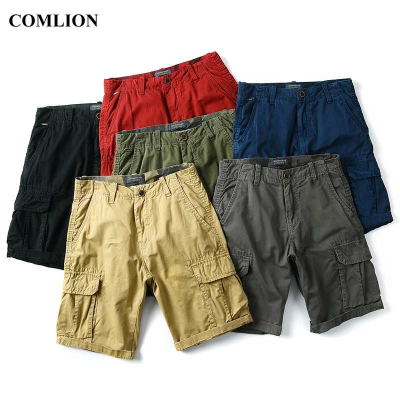 Для мужчин s шорты-бермуды обшитые мужские шорты брендовые Повседневное ...