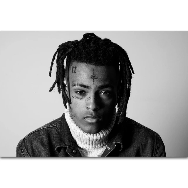 FX126 Hot New XXXTentacion Young Rapper Hip Hop Star Singer Black White ...