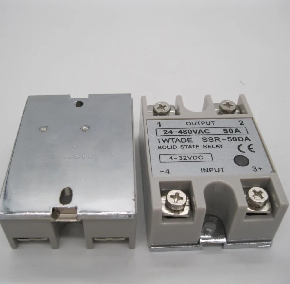 High quality Single Phase Solid State Relay SSR 50DA Module 3 32V DC To ...