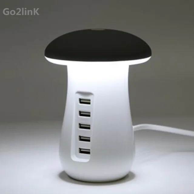 Multi 6 Port USB Charger Quick Table Lamp Charge 3.0 USB Charging ...