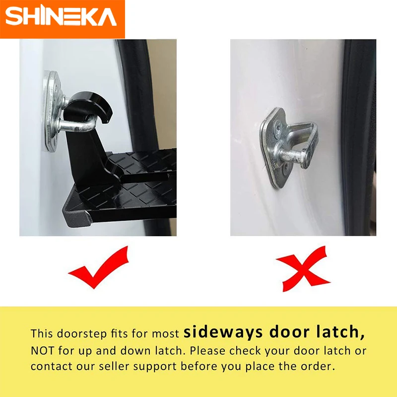 SHINEKA Pedals Door Step Car Vehicle Rooftop Roof Rack Assistance Easy ...