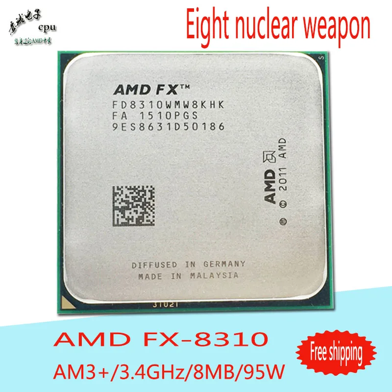 Desktop Processor AMD FX 8310 Eight Core CPU 3.4G/8M/95W Socket AM3 ...