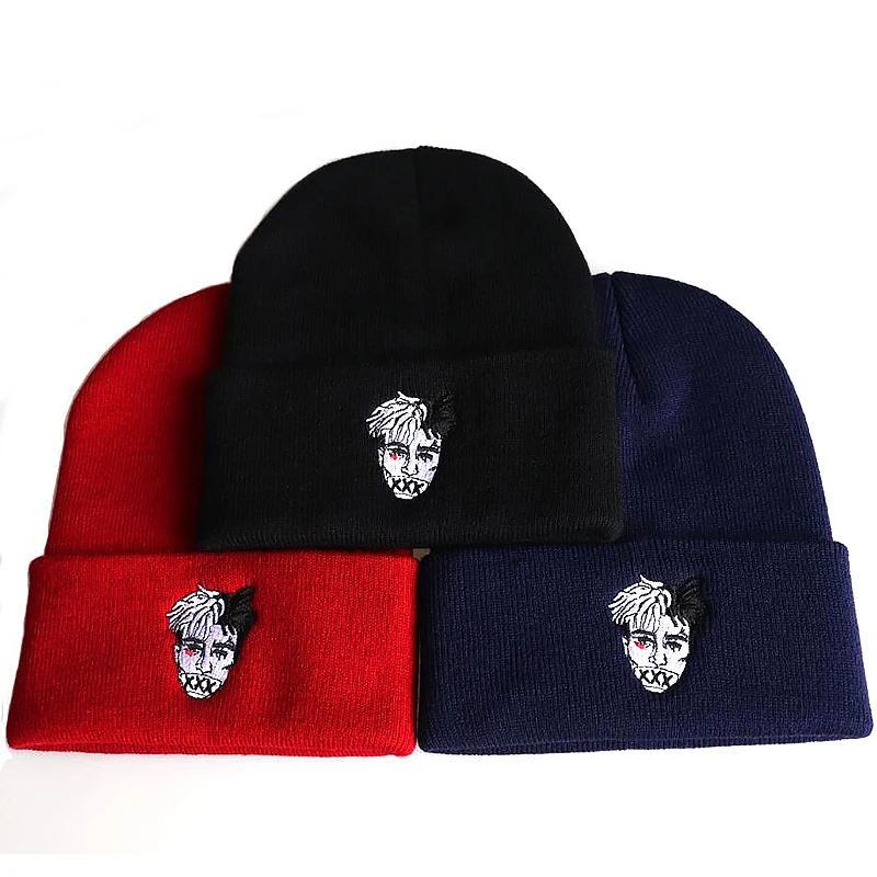 xxxtentacion singer embroidery beanie cap rock singer Hip hop hat ...