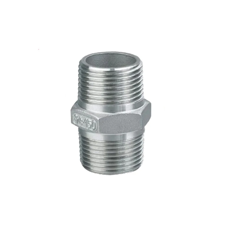 Male To Male Hex Nipple Threaded Reducer Pipe Fitting Stainless Steel ...